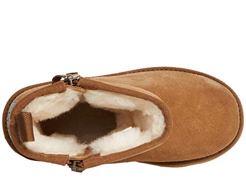 UGG Classic Short Dual Zip II (Toddler/Little Kid/Big Kid) Chestnut 4 Big Kid M