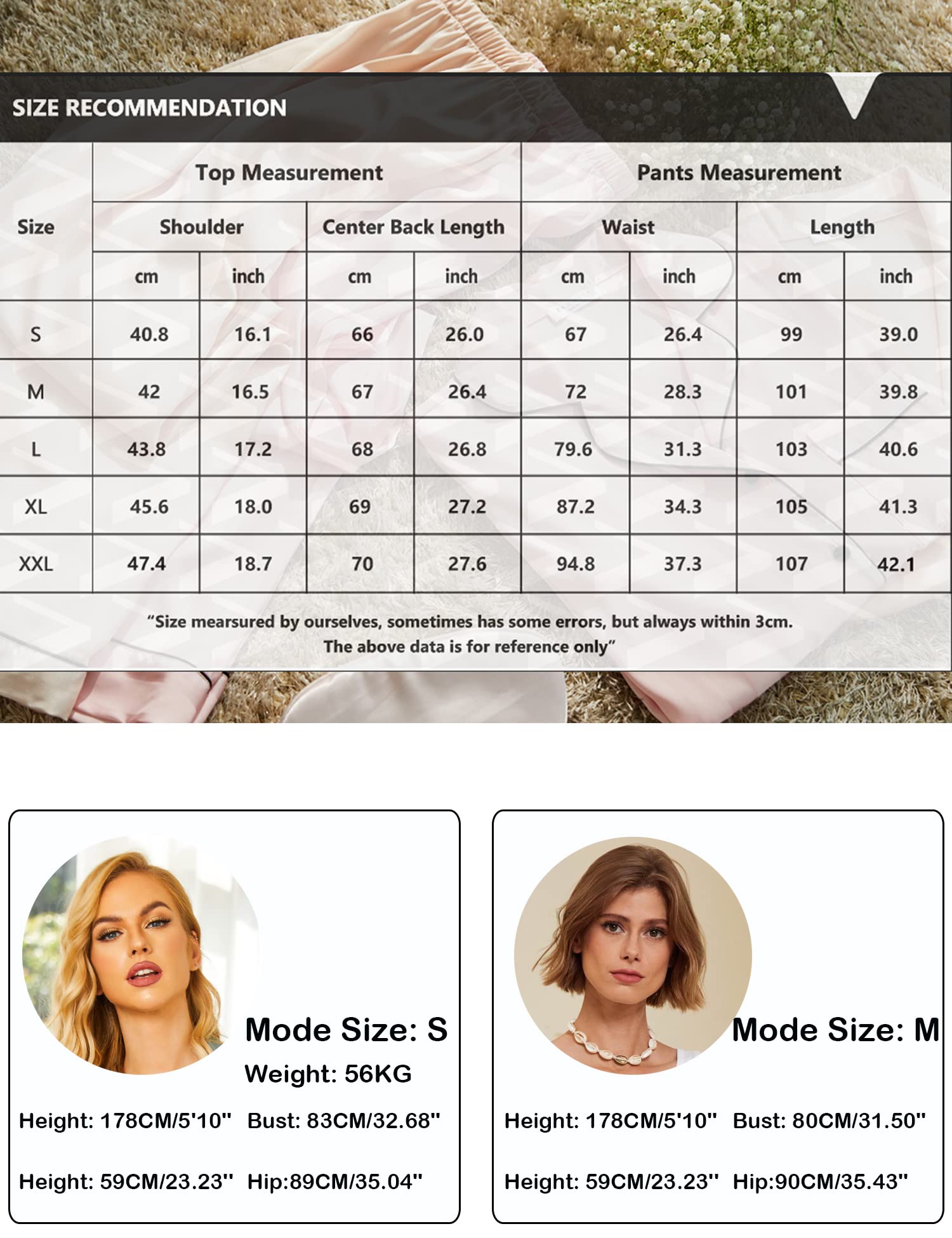 Ekouaer Silk Satin Pajamas Women's Long Sleeve Pj Set Soft Button Down 2 Piece Sleepwear Loungewear Pink Striped,M