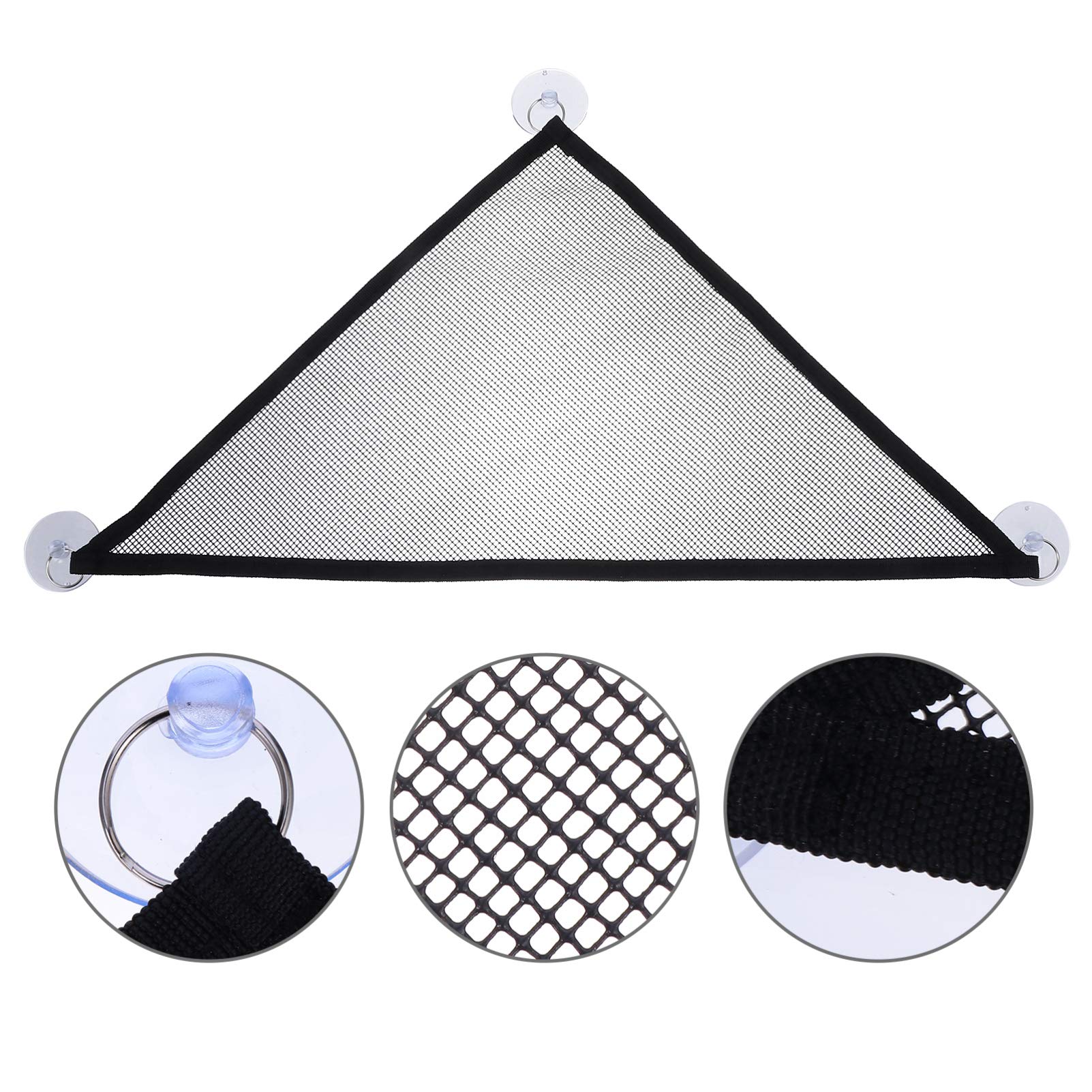 balacoo 2pcs Hammock Terrarium Accessories Reptiles Black Recliner Chair Reptichip Reptile Terrariums Chameleon Accessories Crawling Toys Small Recliner Lizards Pet Glass Mesh Surface