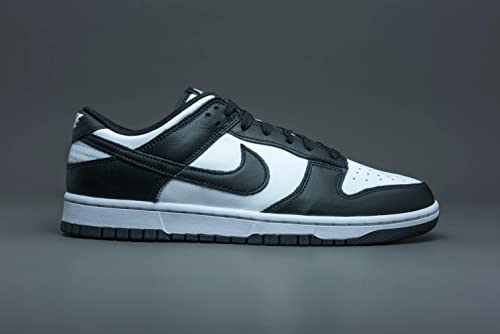 Nike Dunk Low Retro Men's Basketball Shoes, White Black White, 11 US