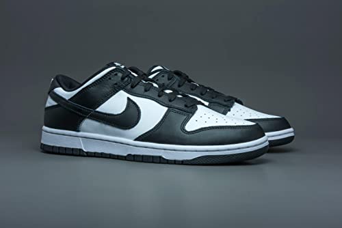 Nike Dunk Low Retro Men's Basketball Shoes, White Black White, 11 US