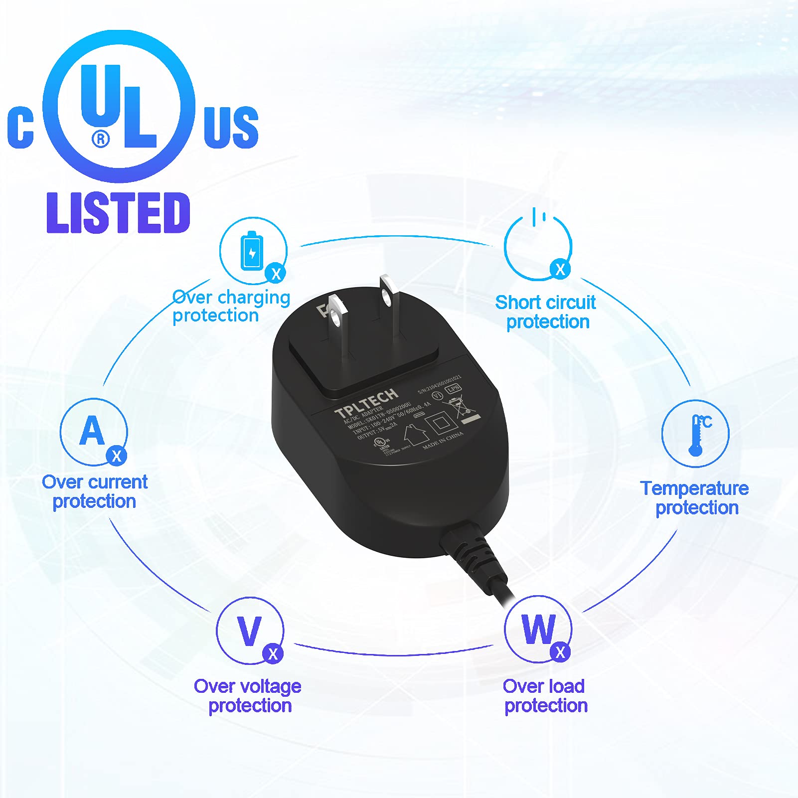 TPLTECH Micro-USB Cable & Power Adapter for Bose Speaker Bundle