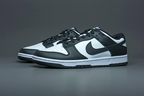 Nike Dunk Low Retro Men's Basketball Shoes, White Black White, 11 US