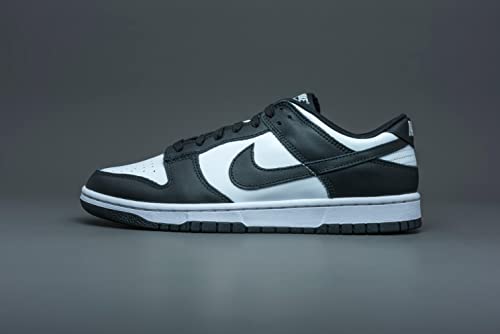 Nike Dunk Low Retro Men's Basketball Shoes, White Black White, 11 US