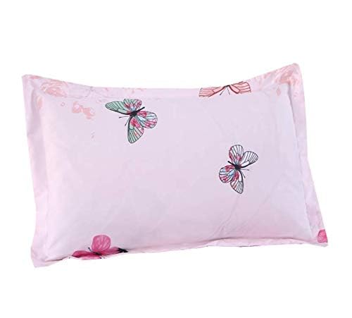 MAG 4PCS Full Size Butterfly Bedding Sheet Set, Home Microfiber Bed Sheet, with1 Top Flat & 1 Fitted Sheet with 2 Pillowcases, 14 Inches Deep, Full