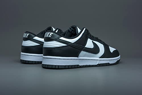 Nike Dunk Low Retro Men's Basketball Shoes, White Black White, 11 US
