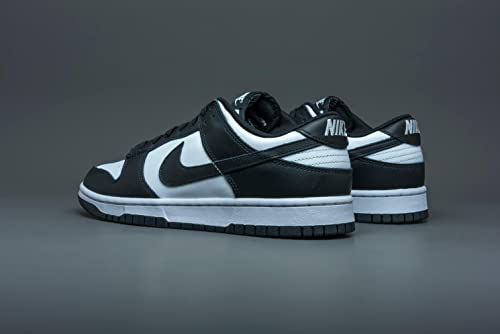 Nike Dunk Low Retro Men's Basketball Shoes, White Black White, 11 US