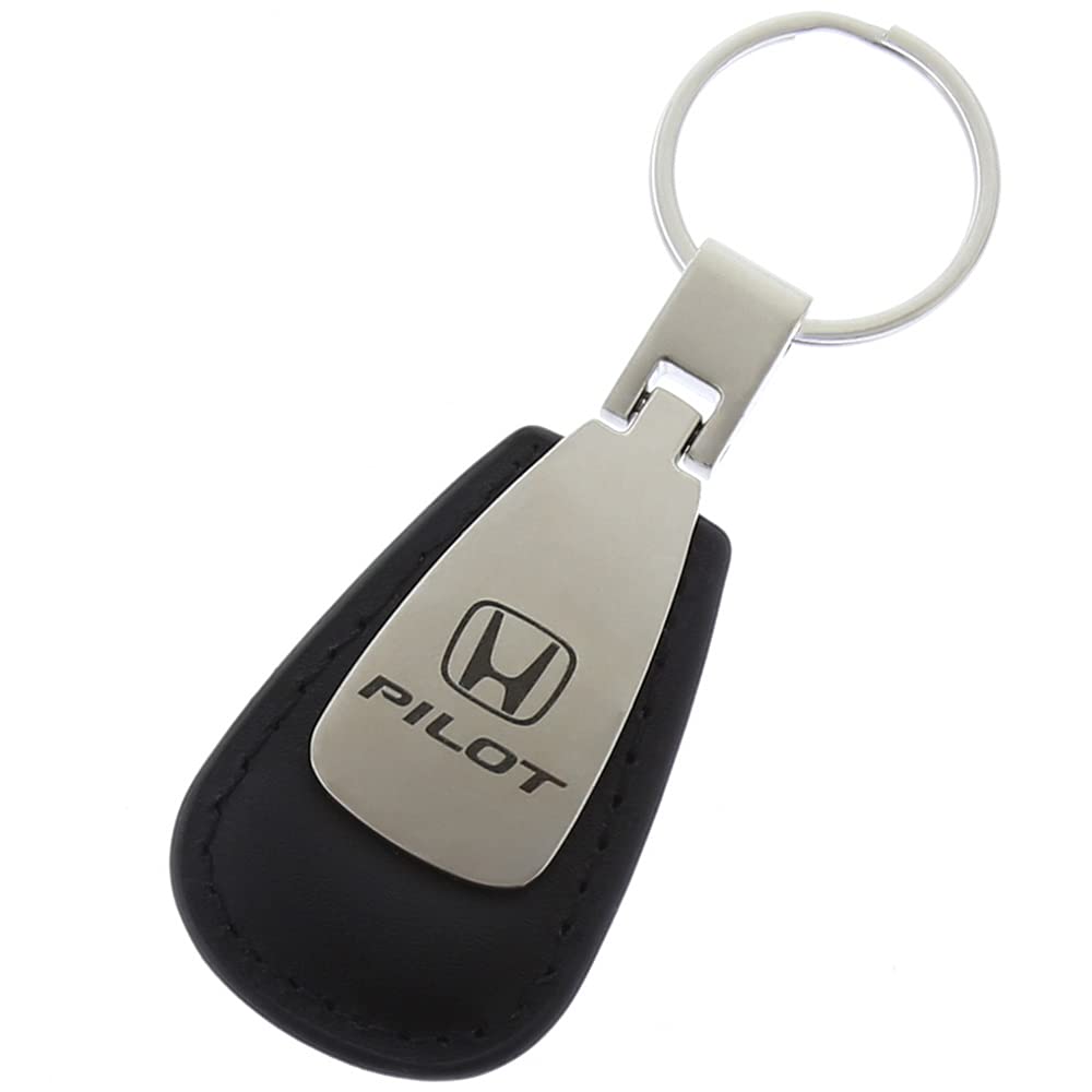 Au-tomotive Gold, Inc. Tear Drop Key Chain for Honda Pilot (Black)