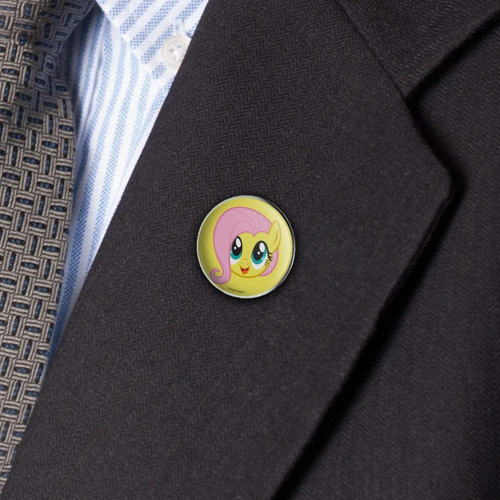 My Little Pony Fluttershy Face Metal 1.1" Tie Tack Hat Lapel Pin Pinback