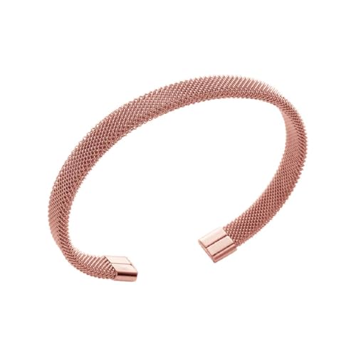 Mystigrey Men Jordan Stainless Steel Adjustable Cuff Open Mesh Bracelet Bangle For Men With Open and minimalist Design