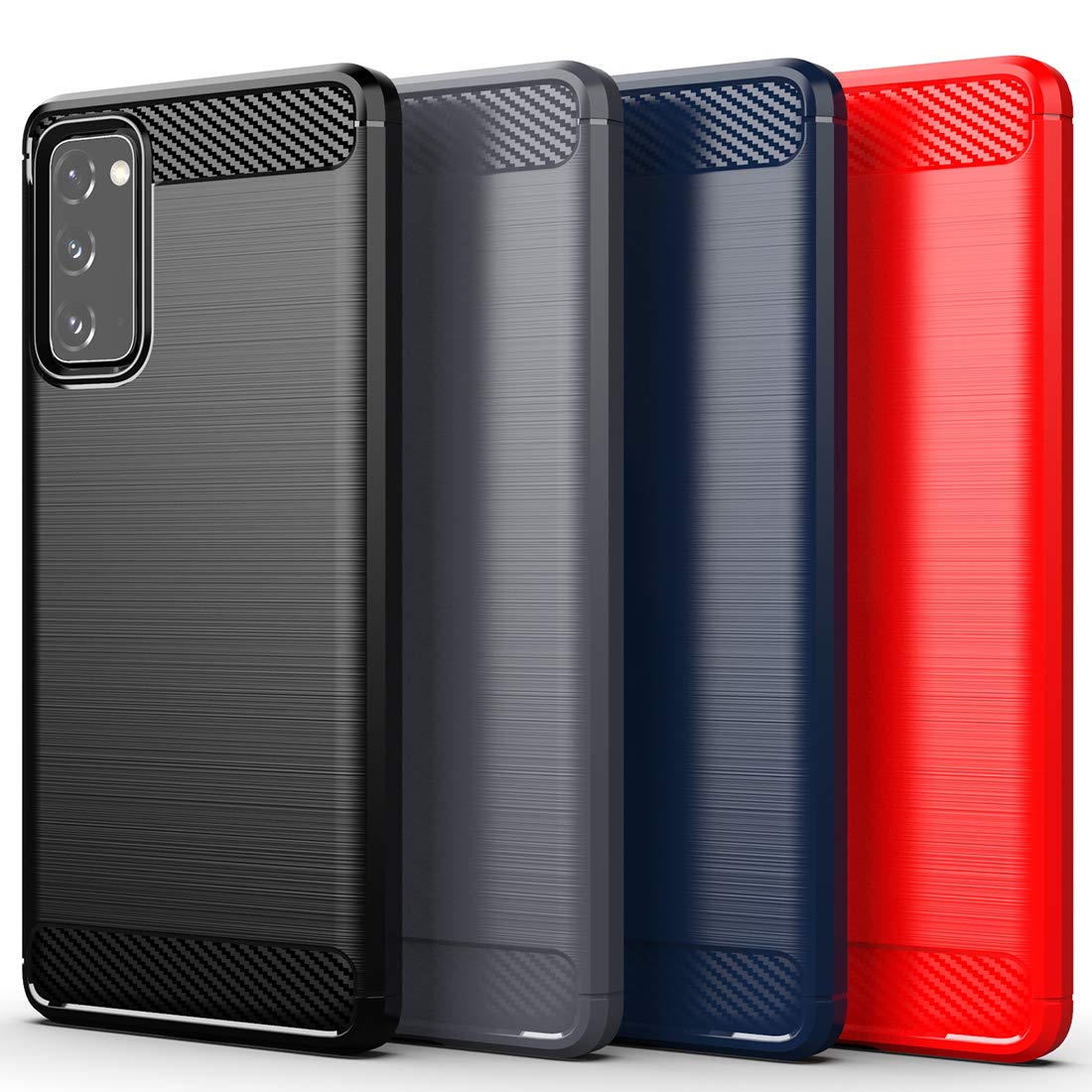 Osophter for Galaxy S20 FE Case,Samsung S20 FE 5G Case Shock-Absorption Flexible TPU Rubber Protective Cell Phone Cover for Samsung Galaxy S20 FE 5G(Red)