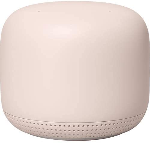 Google Nest WiFi Router 3 Pack Sand (One Router & Two Extenders) 2nd Generation 4x4 AC2200 Mesh Wi-Fi Routers with 6600 Sq Ft Coverage (Renewed)