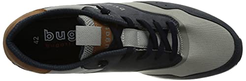 bugatti Men's Sneaker, Dark Blue Grey, 9