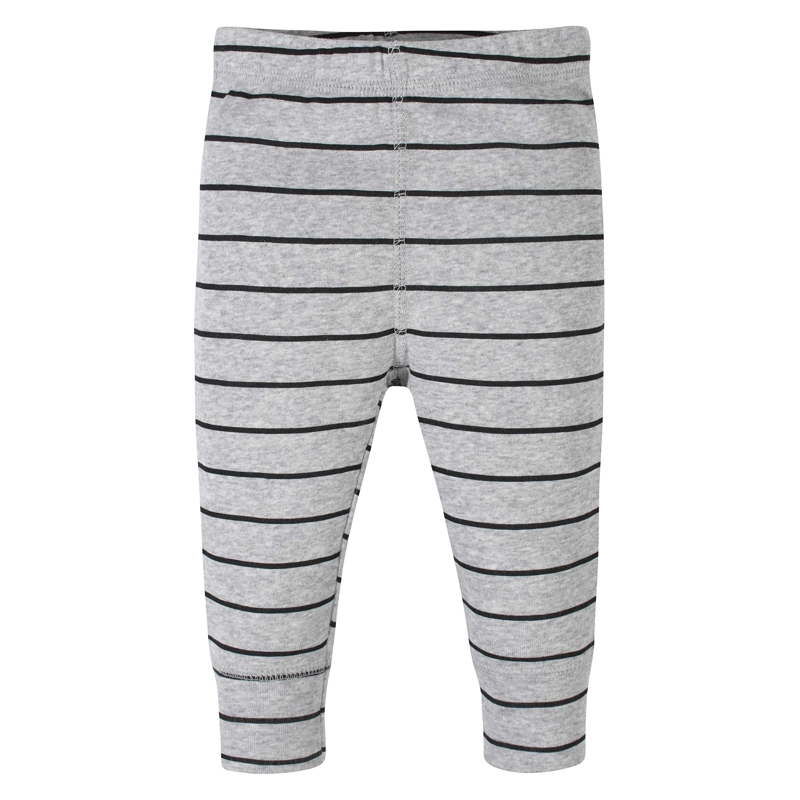Onesies Brand Unisex Baby 3 Onesies 3 Pants Outfit Bundle Mix n Match Newborn to 12M, Grey Orange Pizza