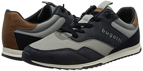 bugatti Men's Sneaker, Dark Blue Grey, 9