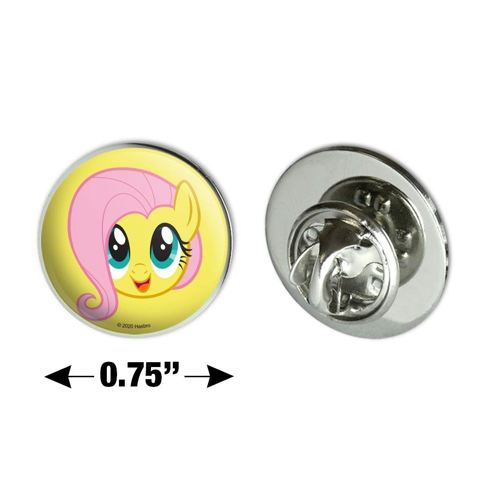 My Little Pony Fluttershy Face Metal 0.75" Lapel Hat Pin Tie Tack Pinback