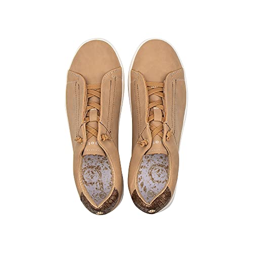 bugatti Women's Low-Top Sneakers, Sand Reptile Print, 10
