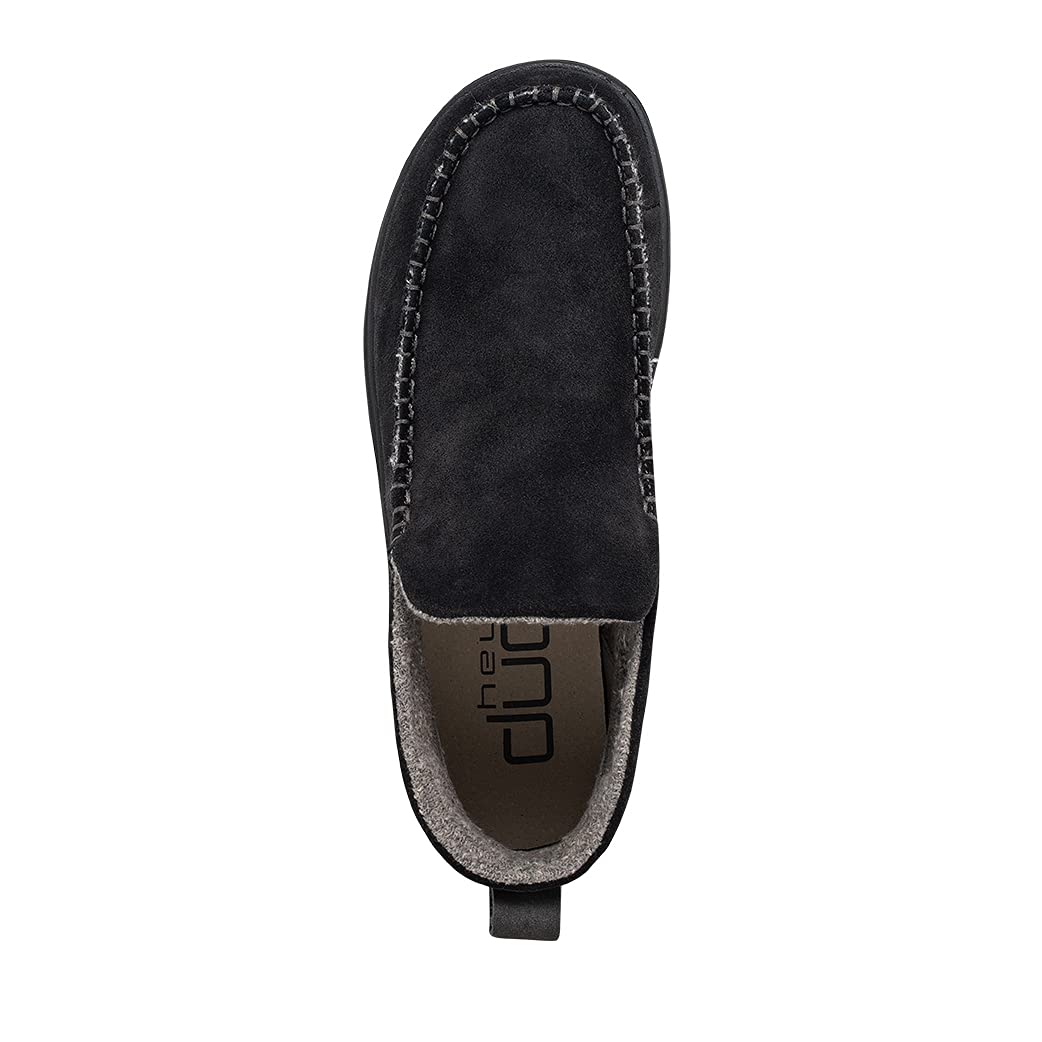 Hey Dude Women's Denny Suede Black Size 10 | Women’s Shoes | Women’s Casual Boots | Comfortable & Light-Weight
