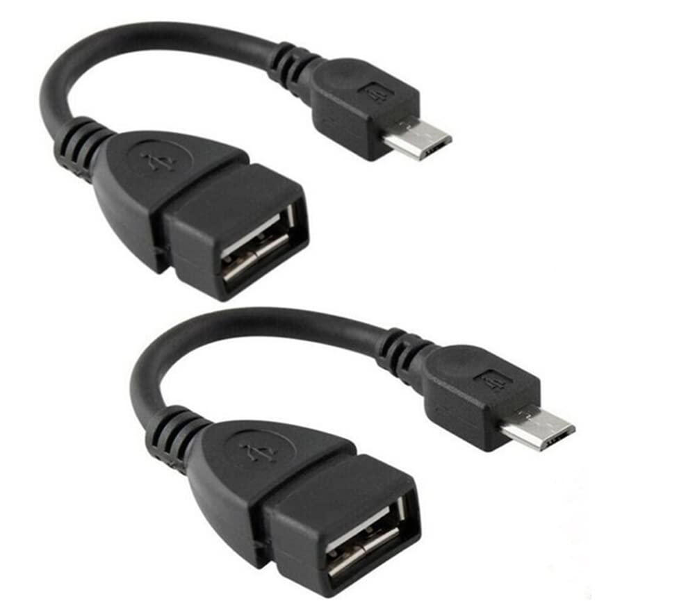 Micro USB to OTG Works with Emporia TALKbasic Direct On-The-Go Connection Kit and Cable Adapter! (Black)