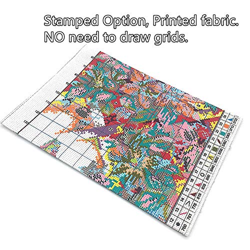 Awesocrafts Cross Stitch Kits, Quotes Praise God from Whom All Blessings Flow Easy Patterns Cross Stitching Embroidery Kit Supplies Christmas, Stamped or Counted (Praise God, Stamped)