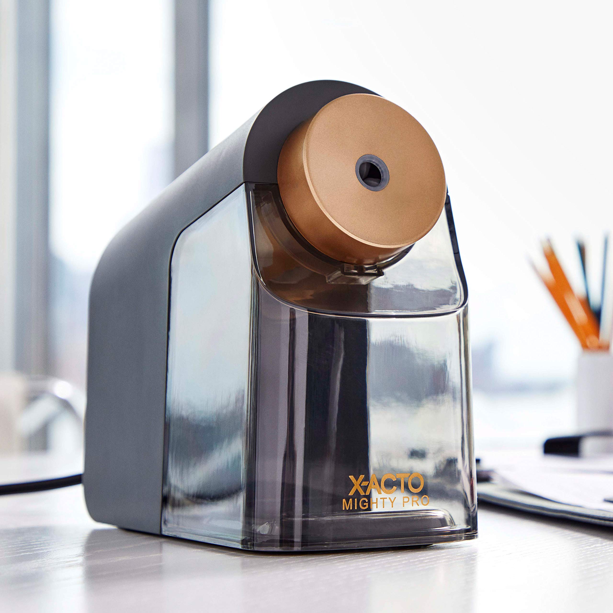 X-ACTO® Mighty Pro™ Electric Pencil Sharpener, Black