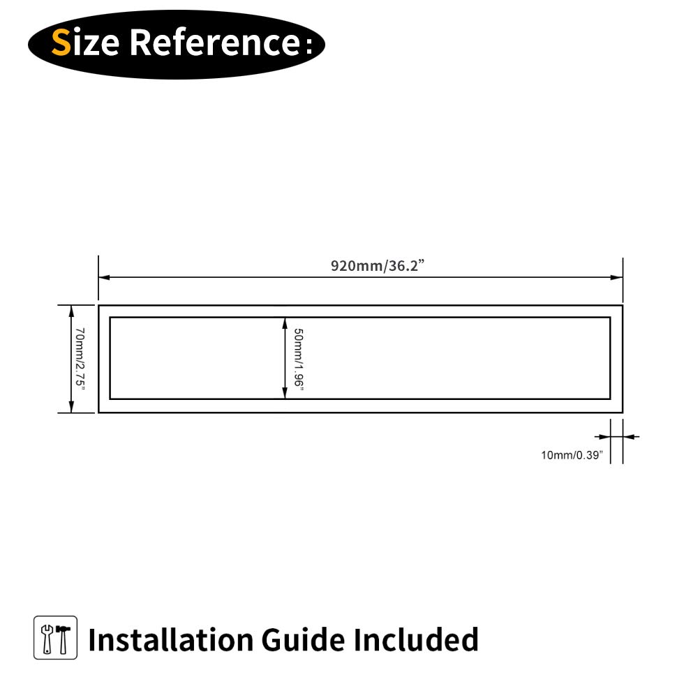 GERZWY 36-Inch Bathroom Towel Bar Stainless Steel Bath Towel Bar Modern Style Wall Mount Brushed Finish HG17703-LS