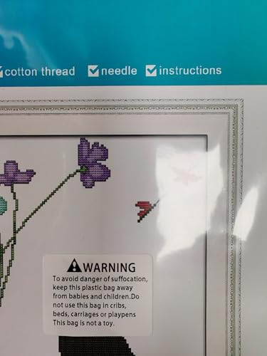 Awesocrafts Cross Stitch Kits, Quotes Praise God from Whom All Blessings Flow Easy Patterns Cross Stitching Embroidery Kit Supplies Christmas, Stamped or Counted (Praise God, Stamped)