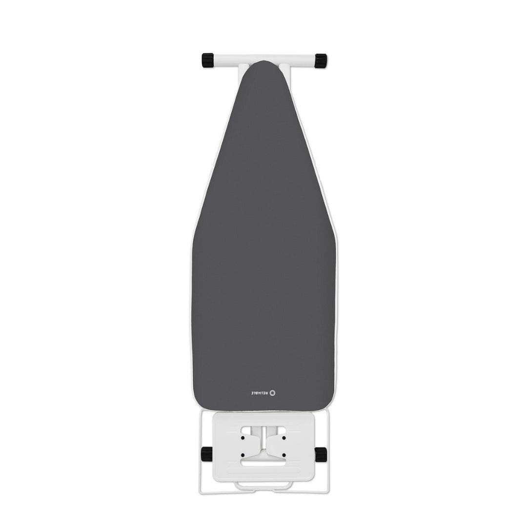 Reliable 120IB Home Ironing Board - Made in Italy Portable Ironing Board with Vera Foam Memory Foam Cover Pad, 7 Step Height Adjustment and Heavy-Duty Tube Frame Construction with Strong Iron Rest
