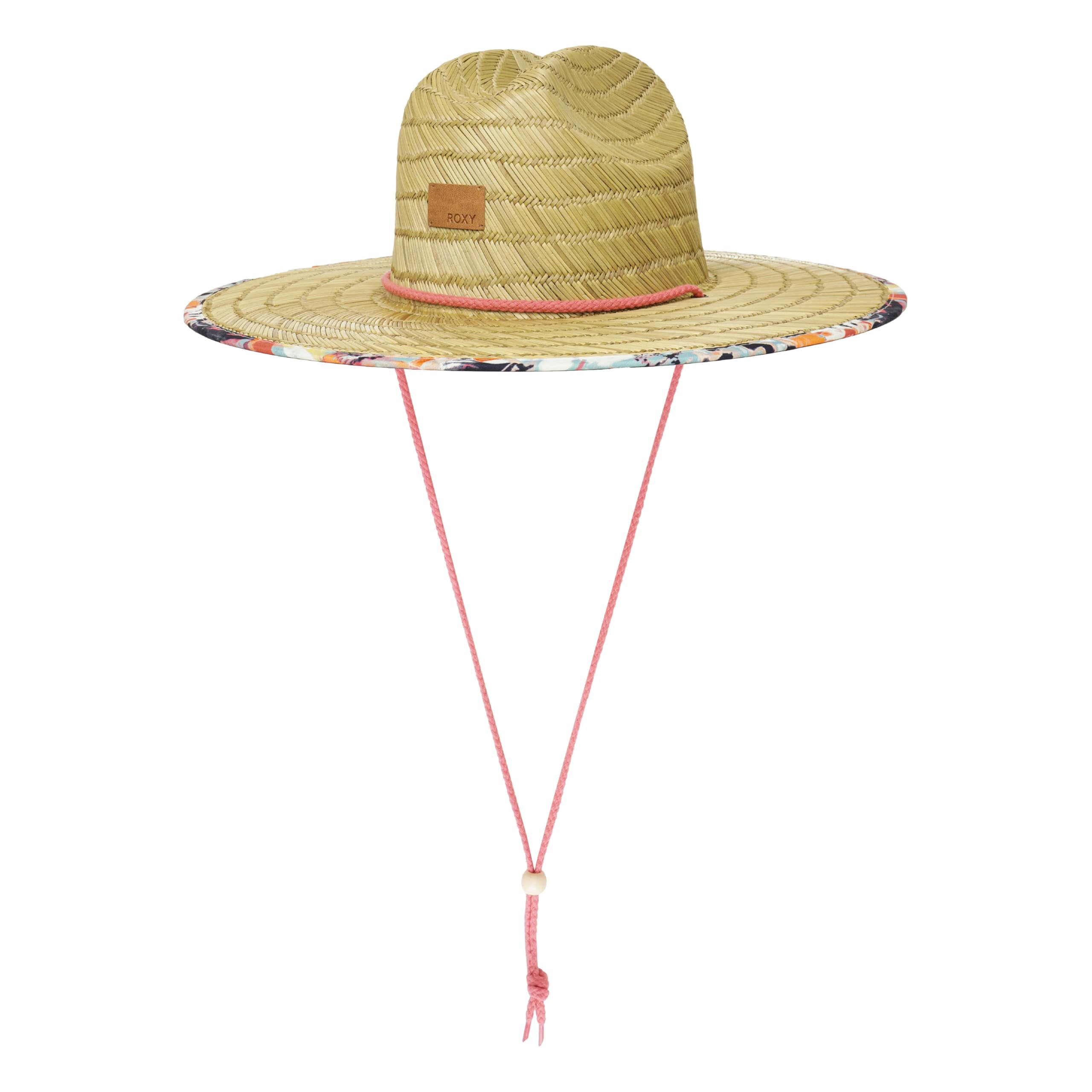 Roxy womens Tomboy Straw Sun Hat, Mood Indigo Trouble Double Exc, Medium-Large US