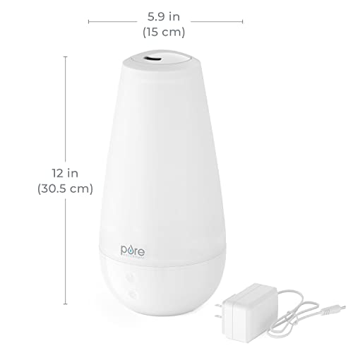 Pure Enrichment® PureSpa™ XL 3-in-1 Cool Mist Humidifier, Essential Oil Diffuser & Mood Light - 2L Tank Provides Powerful Mist Coverage up to 350 sq ft in Bedroom, Office & Large Rooms