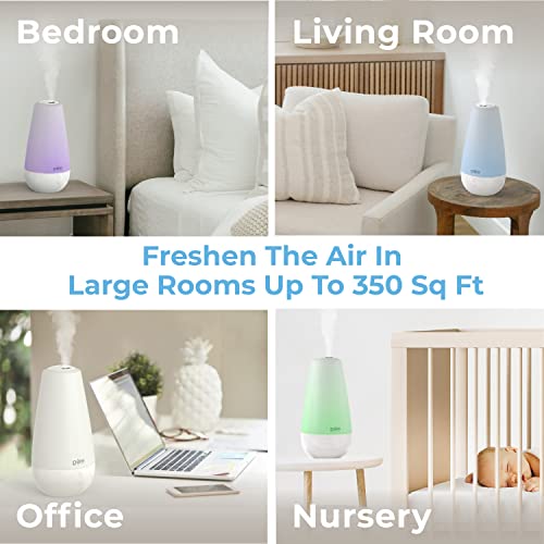 Pure Enrichment® PureSpa™ XL 3-in-1 Cool Mist Humidifier, Essential Oil Diffuser & Mood Light - 2L Tank Provides Powerful Mist Coverage up to 350 sq ft in Bedroom, Office & Large Rooms