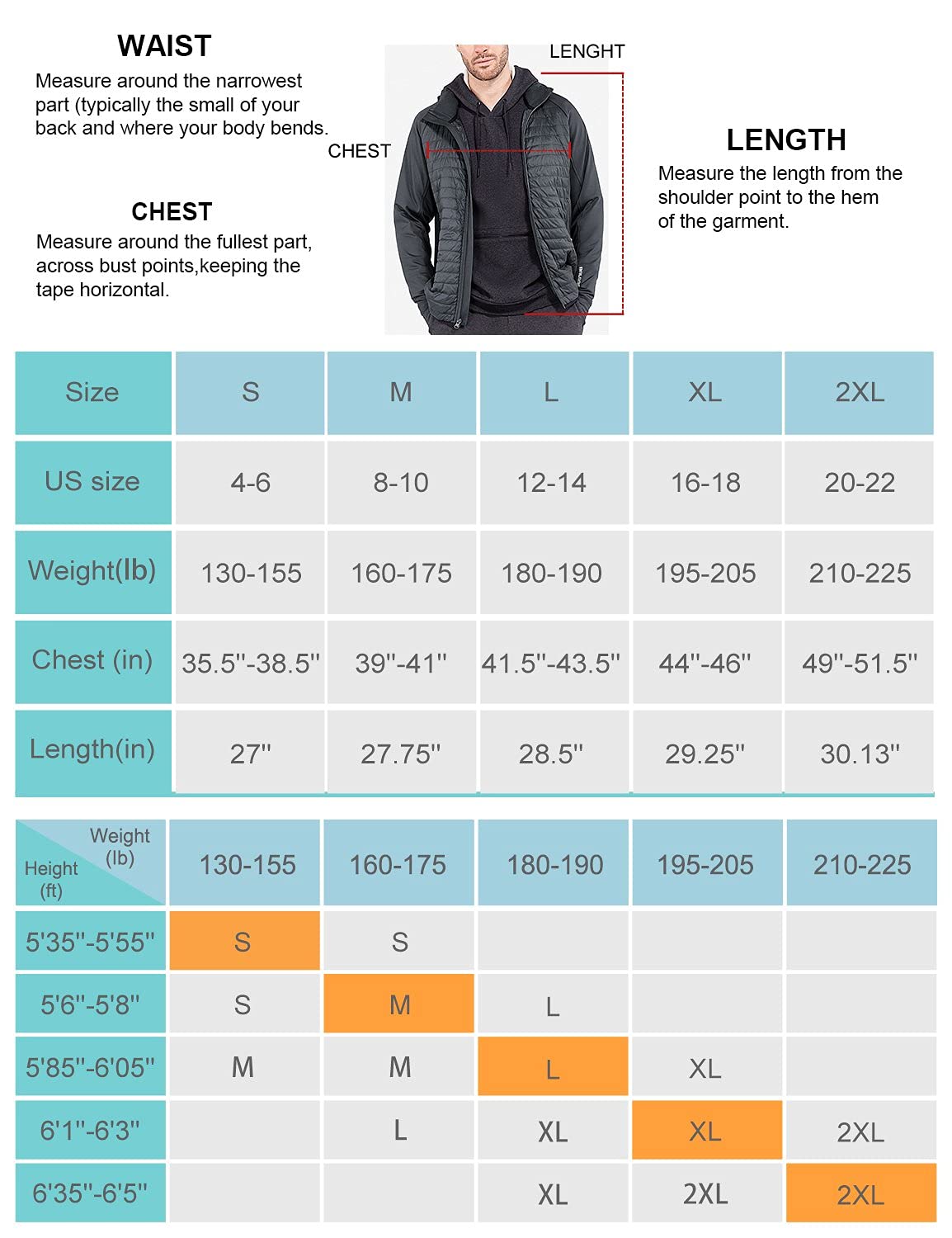 baleaf Men's Running Jacket Lightweight Thumble Hole Warm Up Puffer Jacket Hybrid Thermal Coat Insulated Hiking Golf Dark Grey XL