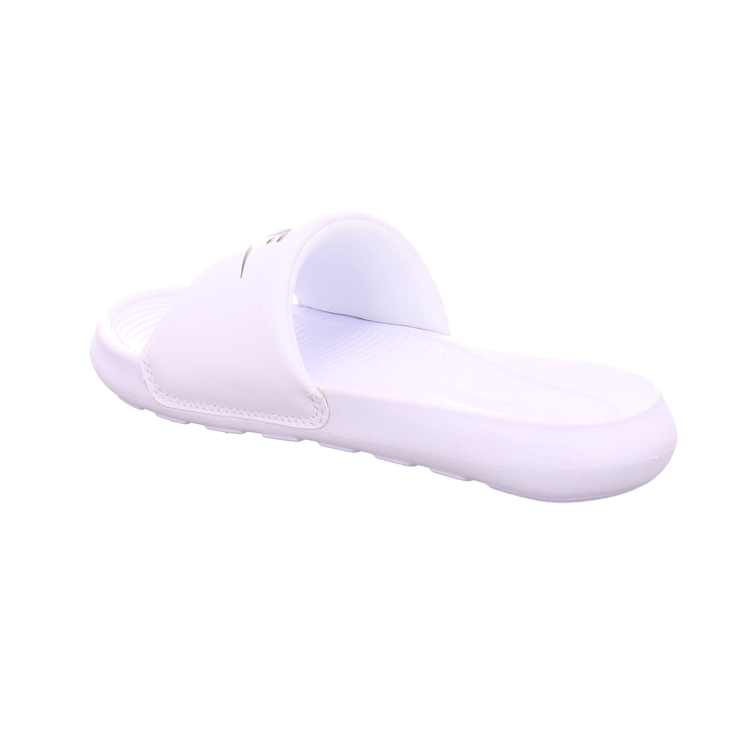 Nike Women's Victori One Slides Sport Sandal, White/Black-White, 8