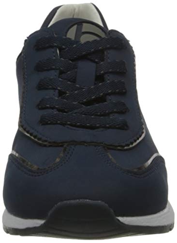 bugatti Women's 431A2U015459 Sneaker, Dark Blue Dark Grey, 4 Big Kid