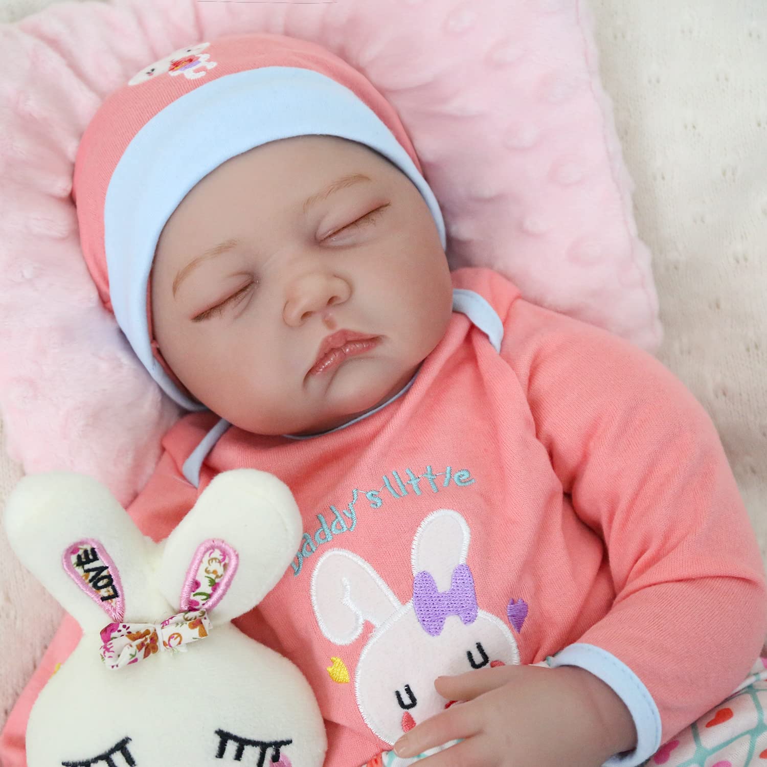 Kaydora Sleeping Reborn Baby Doll, 22 inch Lifelike Newborn Baby Girl