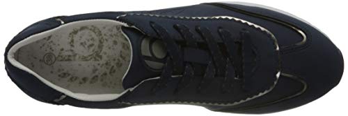 bugatti Women's 431A2U015459 Sneaker, Dark Blue Dark Grey, 4 Big Kid