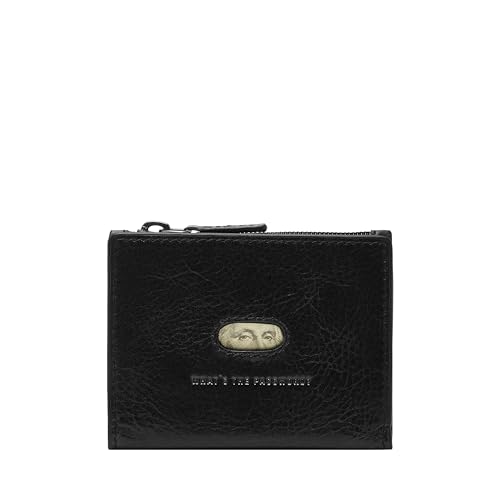 Fossil Men's Andrew Leather Zip Card Case Wallet, Black, (Model: ML4394001)