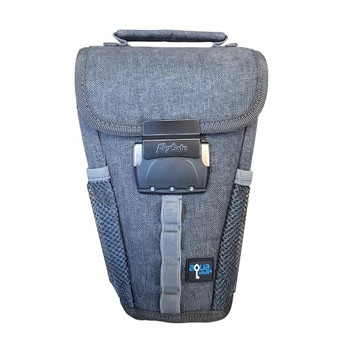 FlexSafe Anti-Theft Lockable Travel Safe & Portable Beach Chair Vault. As Seen on Shark Tank. Personal Safe thats Packable, Lightweight, & Slash Resistant by AquaVault - Heather Grey Color