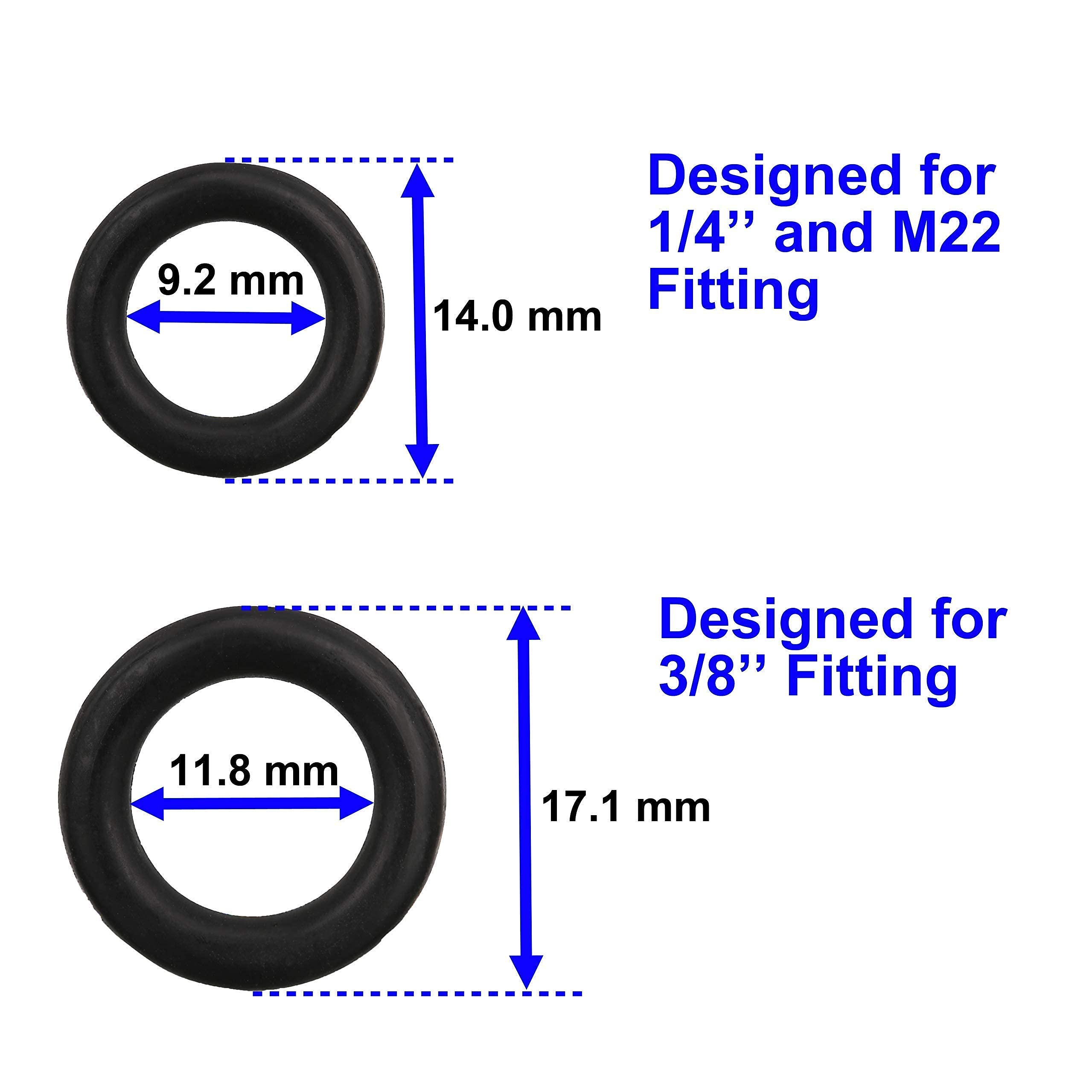 M MINGLE Power Pressure Washer O-Rings, Pressure Washer Adapter Set
