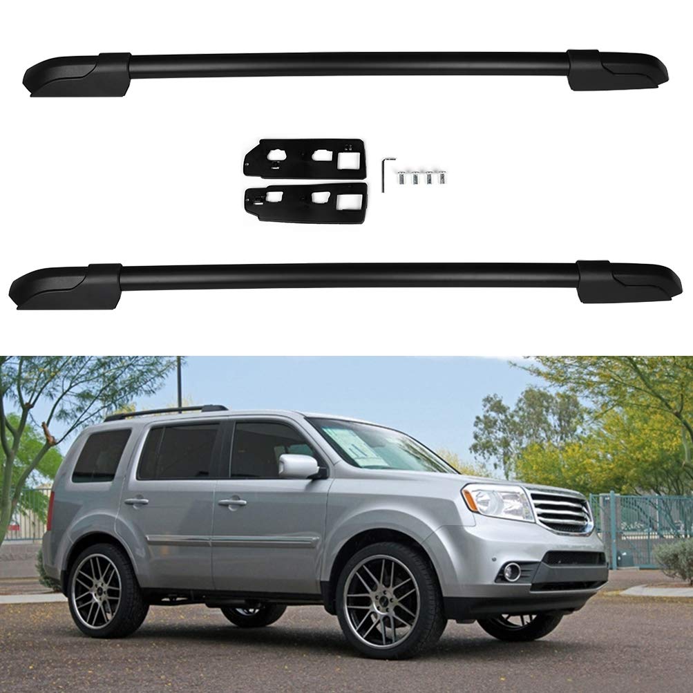 ECCPP Roof Rack Side Rails Compatible for Honda Pilot 2009-2015 Cargo Racks Rooftop Luggage Canoe Kayak Carrier Rack - Max Load 165LBS Kayak Rack Accessories