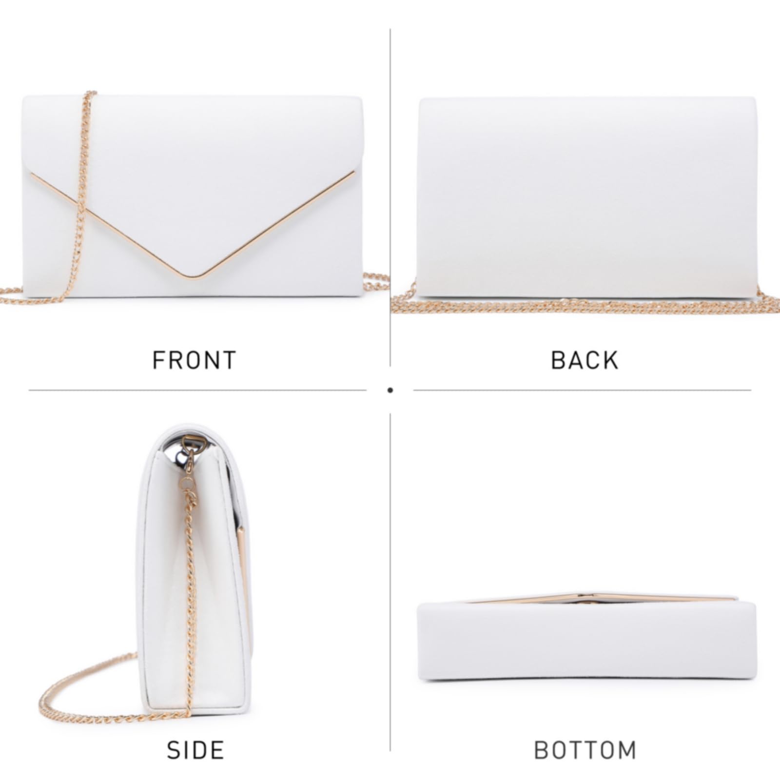 Dasein Women's Evening Clutch Bags Formal Party Clutches Wedding Purses Cocktail Prom Clutches