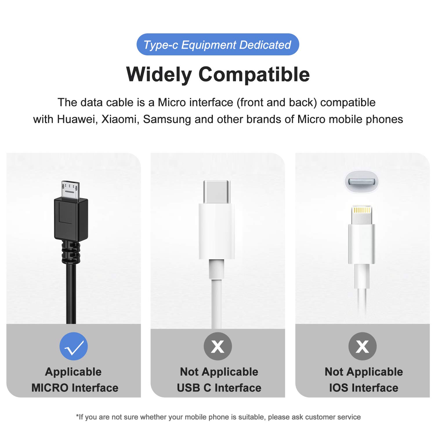 Ancable 10-Feet Micro USB Power Cable Cord for Roku Express, Roku Streaming Stick, Roku Premier, Replacement USB Power Cable Cord for Fire TV Stick, Not Compatible with Roku Streaming Stick+ and Ultra