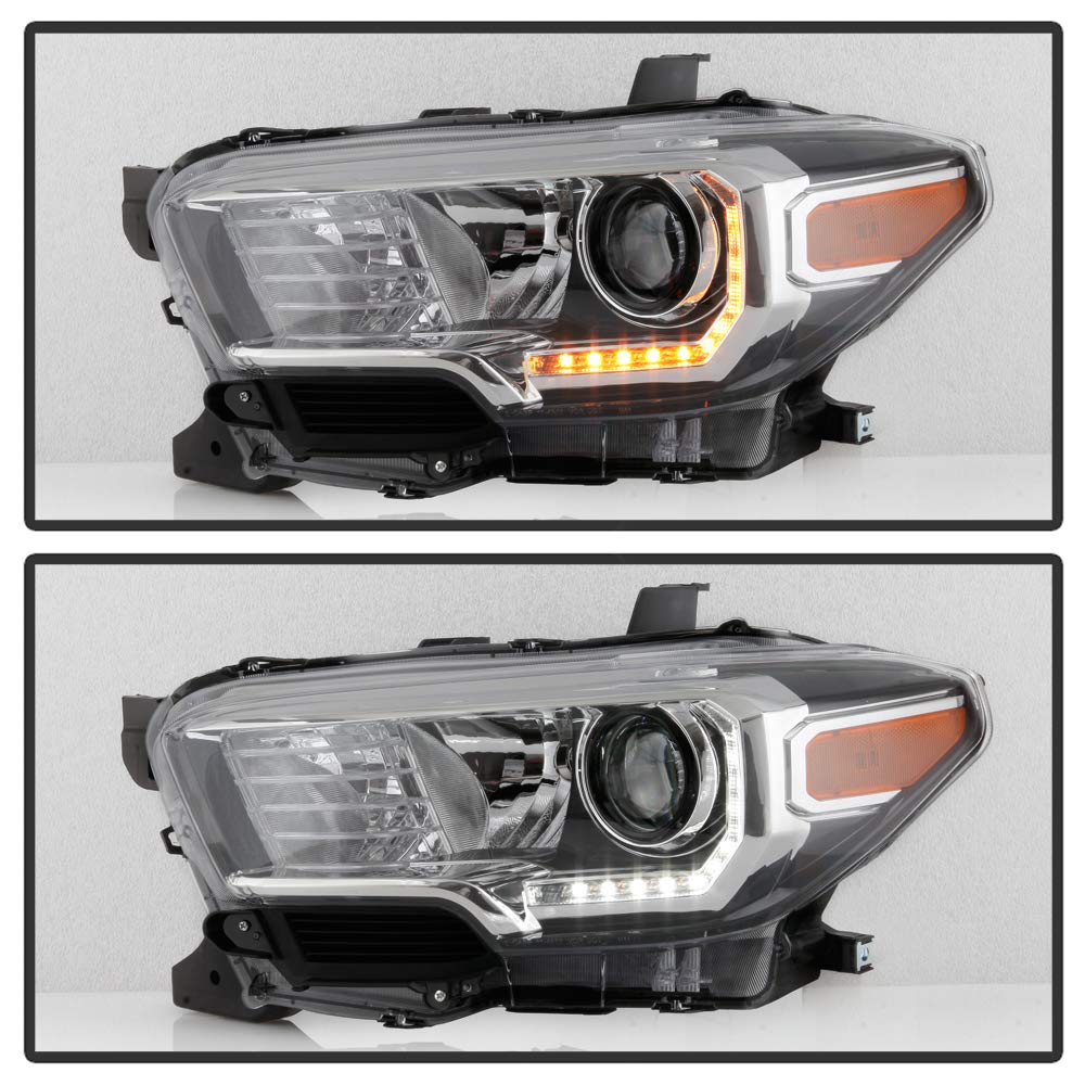 Carpart4u - Aftermarket Switch Back LED Projector Headlights For Toyota Tacoma 2016-2019 SR / SR5
