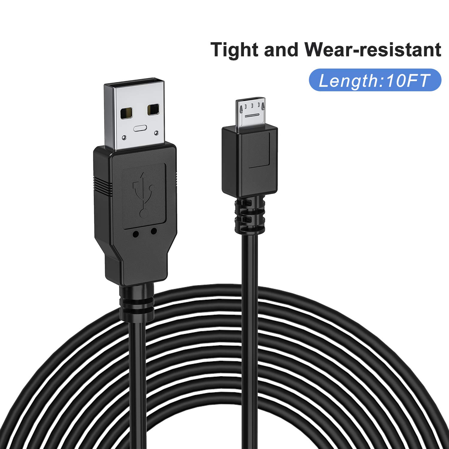 Ancable 10-Feet Micro USB Power Cable Cord for Roku Express, Roku Streaming Stick, Roku Premier, Replacement USB Power Cable Cord for Fire TV Stick, Not Compatible with Roku Streaming Stick+ and Ultra