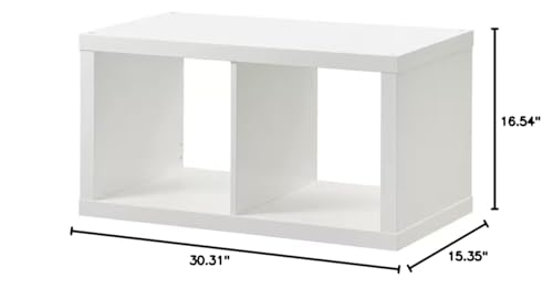 MAC Storage Display Shelving Drawer Unit Smooth Surfaces and Rounded Corners Gives Feel of Quality, You Can Personalize the Bedroom Hallway Living Room Shelf Storage Corner 42x77 CM White
