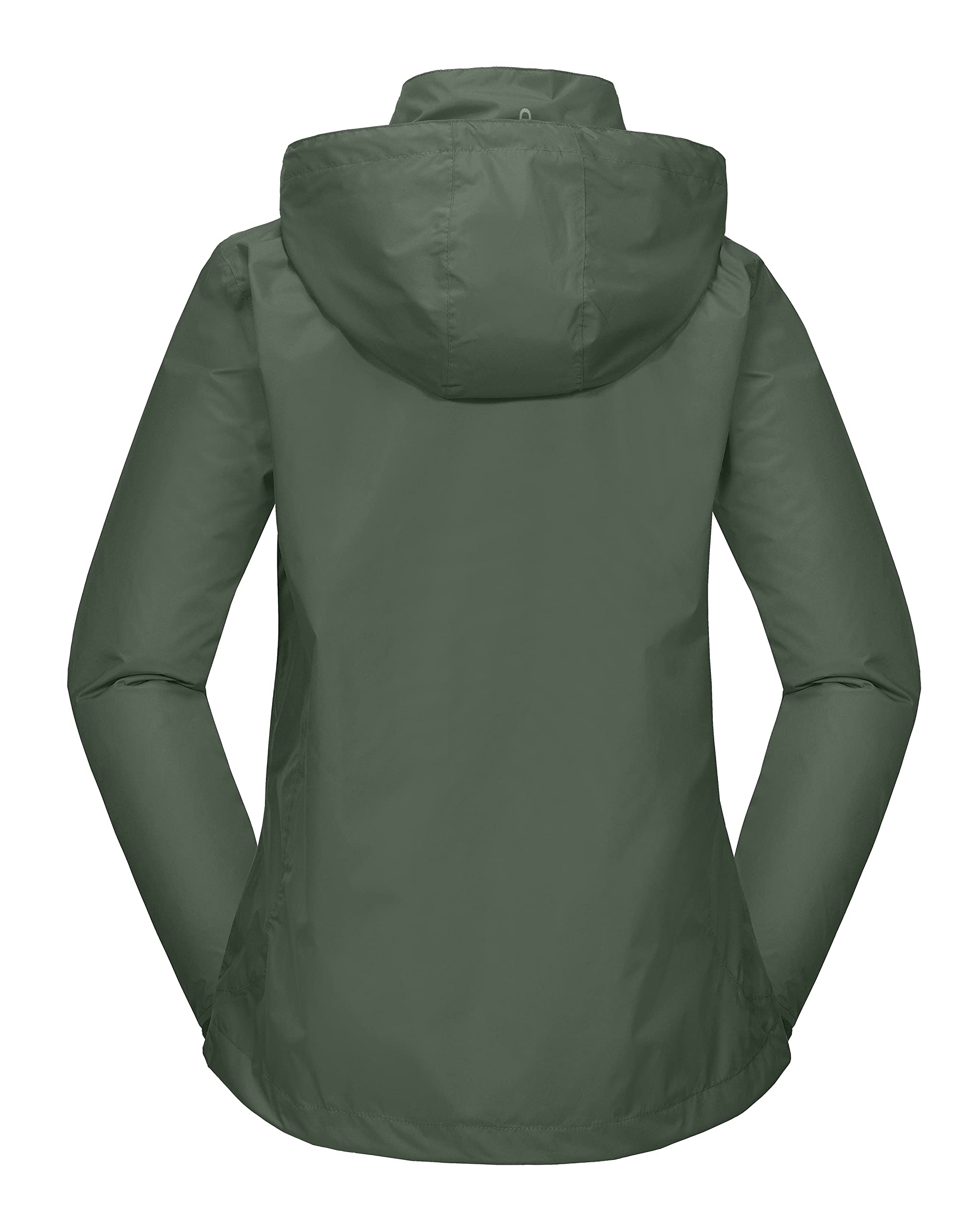 Little Donkey Andy Women's Waterproof Rain Jacket Lightweight Outdoor Windbreaker Rain Coat Shell for Hiking,Travel Military Olive M