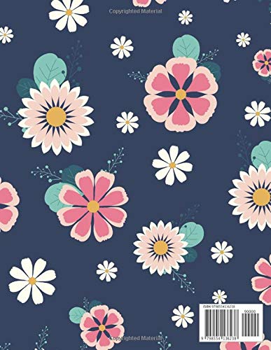 Order Book Small Business: Blank Order Log Keep Track of Your Customer Orders, Purchase Order Form, Online Businesses and Retail Store (Large) 8.5" x 11" Blue Floral Cover