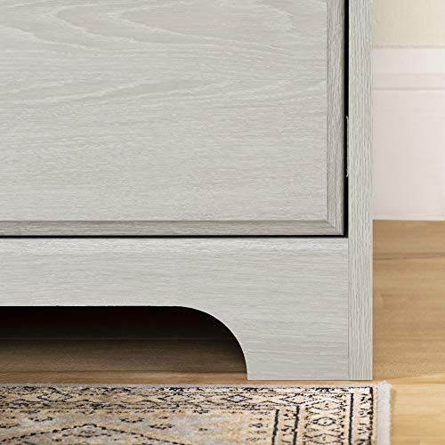 South Shore Versa Computer Desk with Hutch Winter Oak, Traditional