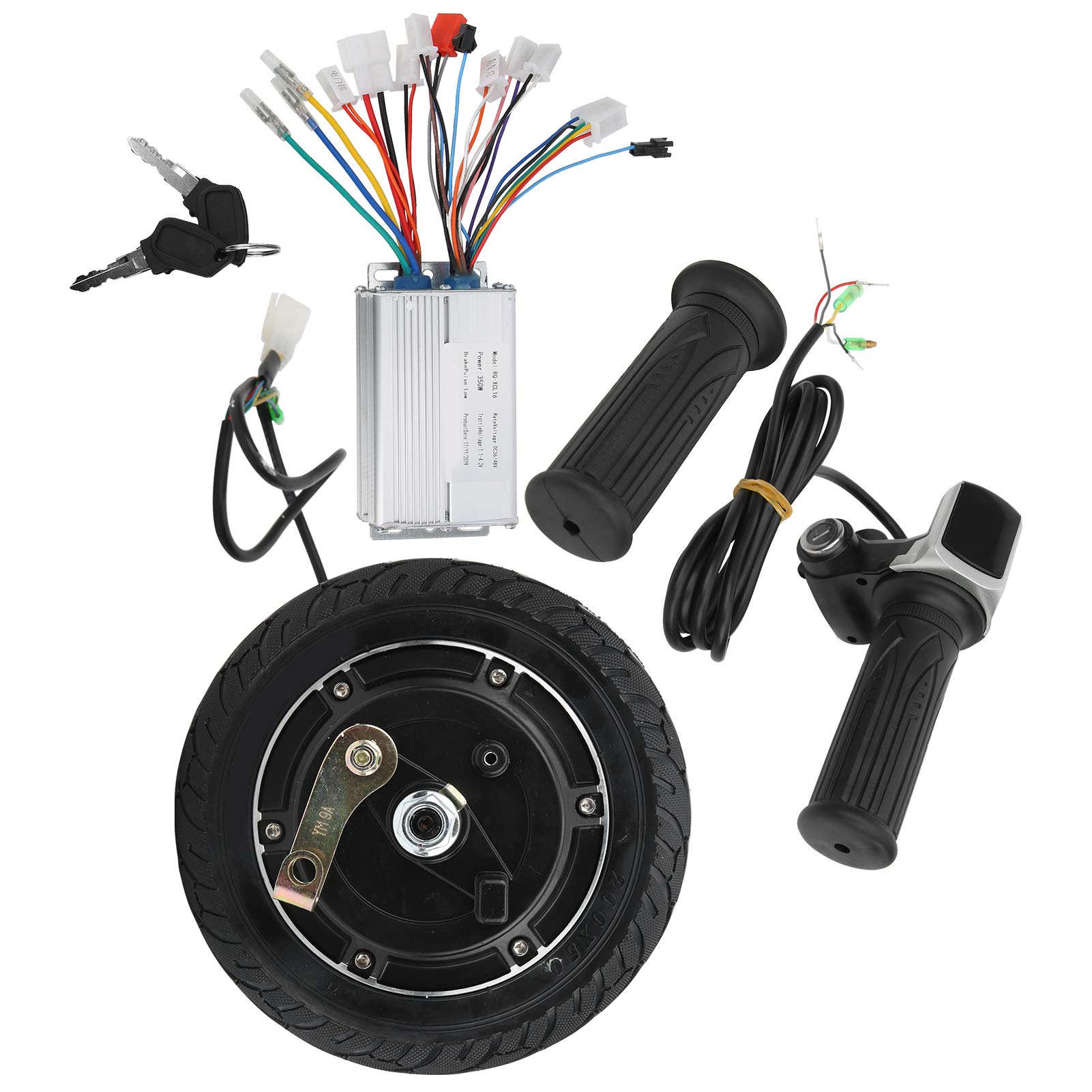 Scooter Brushless Hub Motor, Sturdy and Durable Durable Brushless Hub Motor, LCD Throttle Practical for Electric Scooter DIY Electric Scooter