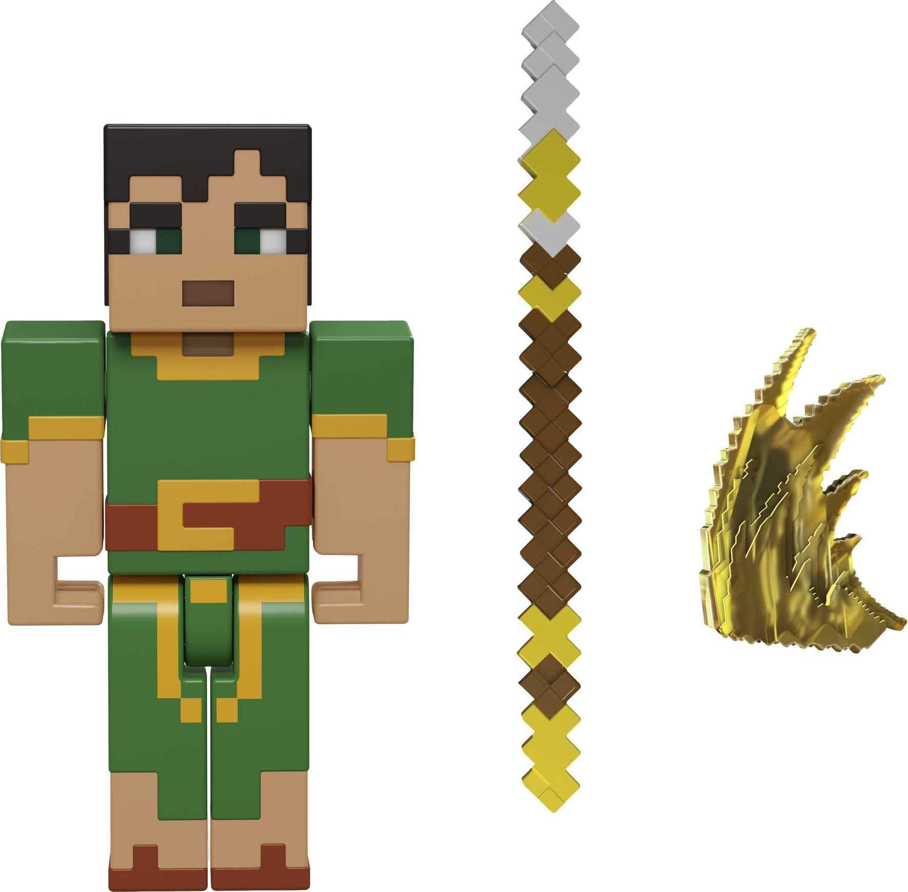 Mattel Minecraft Dungeons 3.25-in Collectible Battle Figure and Accessories, Based on Video Game, Imaginative Story Play Gift for Boys and Girls Age 6 and Older